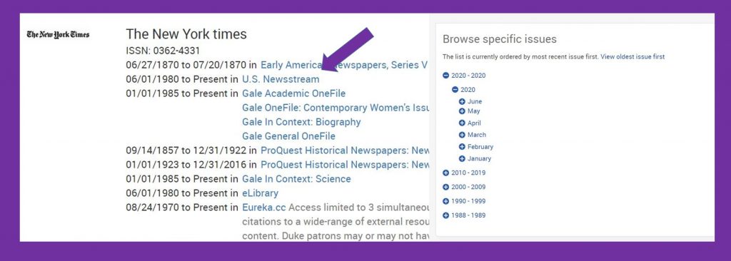 How to Access the Latest News using Duke Libraries – Duke Divinity ...
