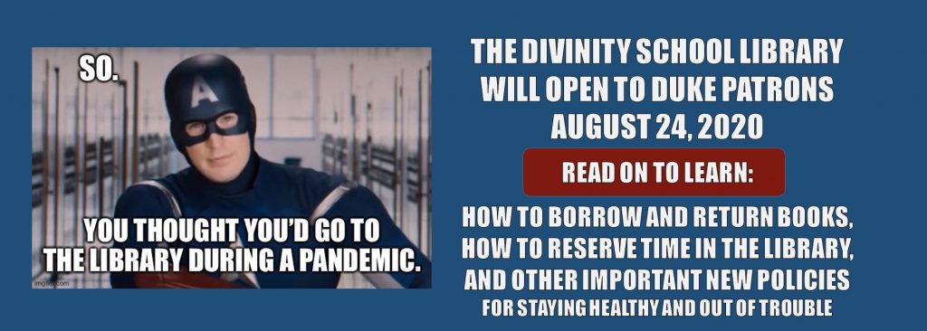 Library Instruction – Duke Divinity School Library