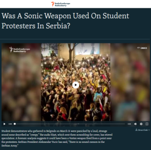 Guest post: Bill Boothby on “Are sonic weapons legal?” – Lawfire