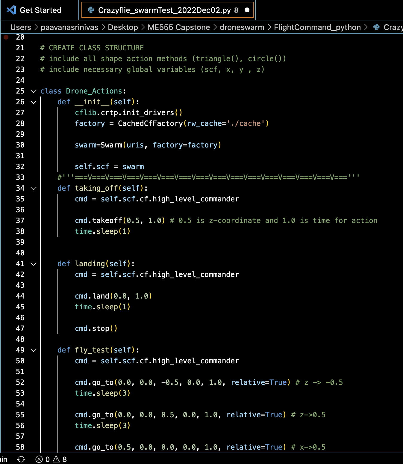 Drone Response: Actions – Paavana’s Work – Duke MEMS: Experiment Design ...