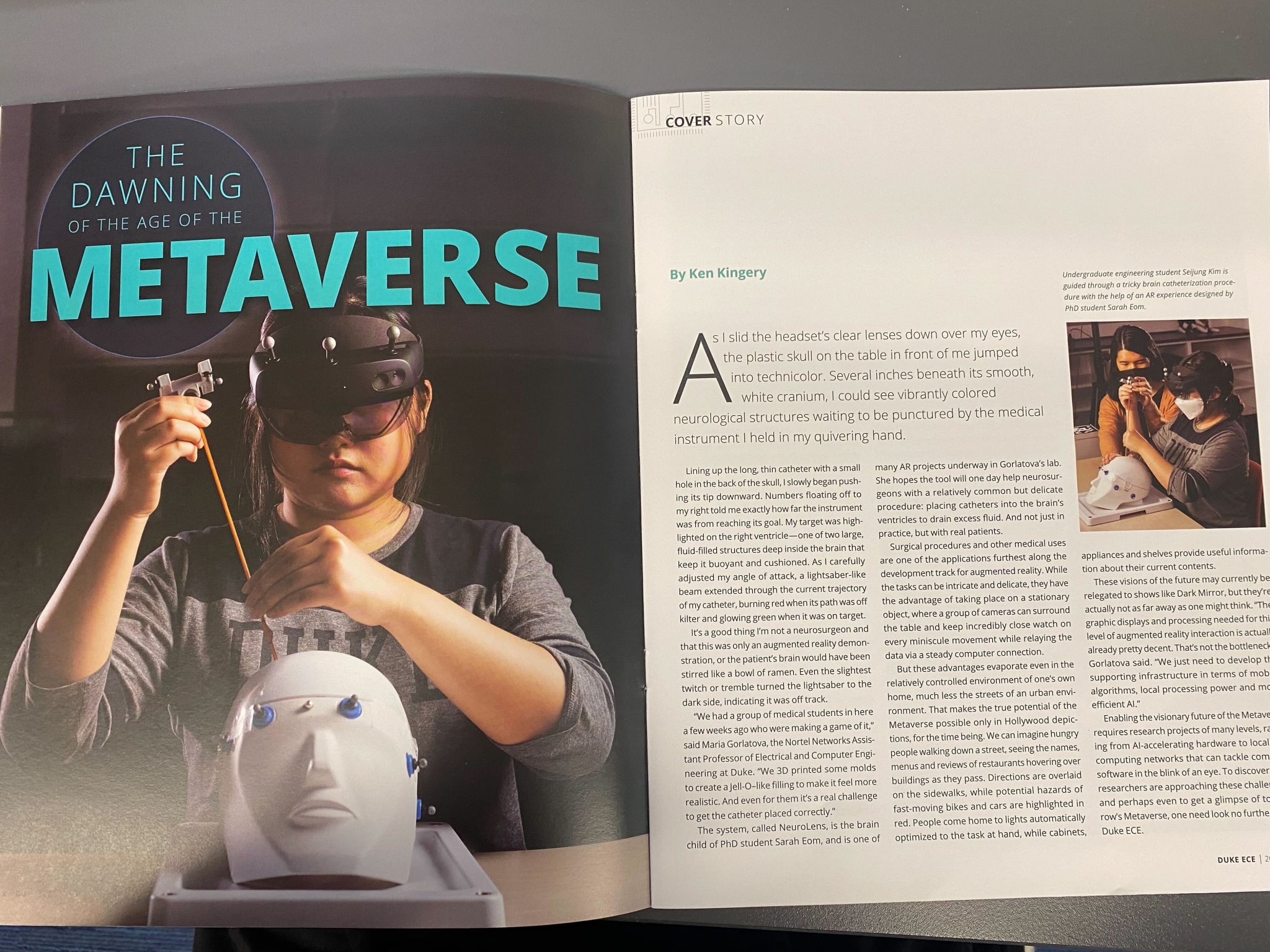 NeuroLens Featured in Duke ECE Magazine – Sarah's Personal Webpage